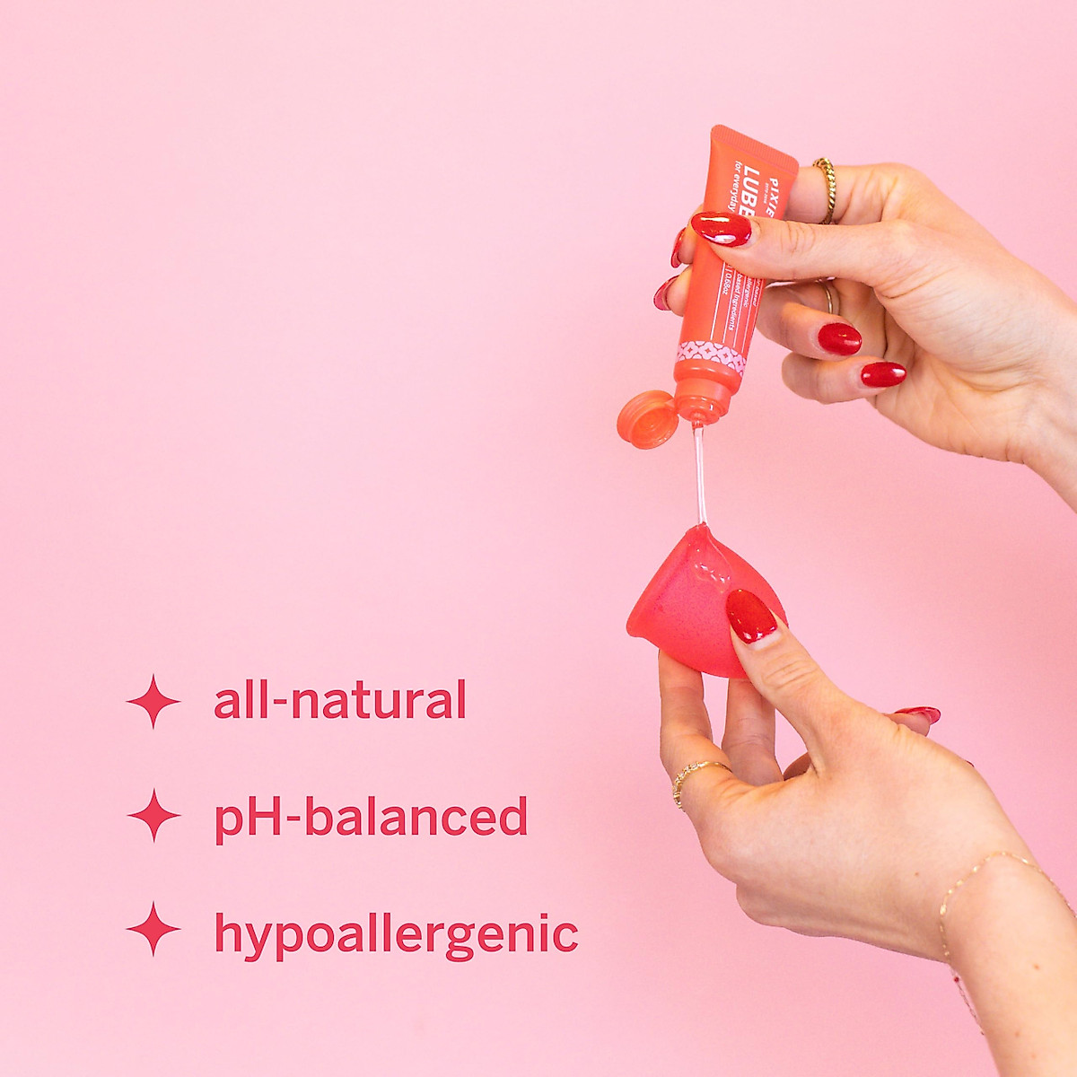 Pixie Menstrual Cup Lube - Make it Easy to Insert Your Period Cups - All Natural Water Based Lubricant - Very Useful for Menstrual Disc Users (20 ML)