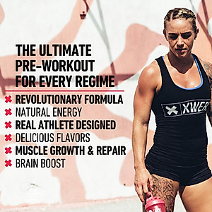 Xwerks Ignite Watermelon Pre Workout Powder - Best Natural Keto Pre-Workout for Women and Men with Explosive Energy - Gluten Free Preworkout Blend for Endurance Stamina - 150 mg Caffeine 30 Servings