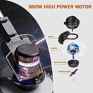 Electric Weed Wacker Battery Operated, Weed Eater Lawn Cordless String Trimmer Battery Power, Grass Cutter Machine, Adjustable Cutting Angle & Height Brush Cutter for Garden and Yard