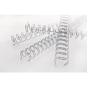 GBC WireBind Binding Wires, 12.5 mm, 115 Sheet Capacity, A4, Silver, Pack of 100, RG810897