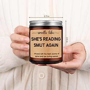 LEADO Book Lover Candle - Book Lovers Gifts - Gifts for Readers, Funny Reading Gifts, Bookish Gifts - Book Themed Birthday, Christmas Gifts for Book Lovers Women, Reader, Bookworm, Librarian