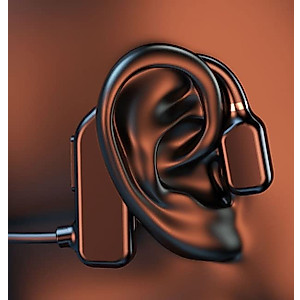 Wireless Open-Ear Bone Conduction Headphones for Kids, Sports, Outdoor Activities, Children, Built-in Microphone, Sweat Splash Proof Ear-Care Headsets Hearing Protection for School Tablet