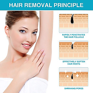 POP MODERN.C Aloe Hair Removal Cream For Men or Women Sensitive Formula Bikini Remove Cream Painless Hair Remover Moisturizing For Body Arm Leg Armpit Gifts