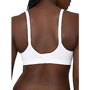Fruit of the Loom Women's Seamless Wire Free Push-Up Bra, Black Hue/White 2-Pack, 40C