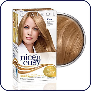 Clairol Nice'n Easy Liquid Permanent Hair Dye, 8 Medium Blonde Hair Color, Pack of 3