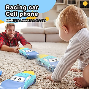 Baby Toy for 1 Year Old Boy Kids Phone Cars Early Education Learning Baby Musical Car Phone Toys with Star Light and Sound Toy Star Projector Music Gifts for Toddlers 1 2 3 Year Old Boys Girls