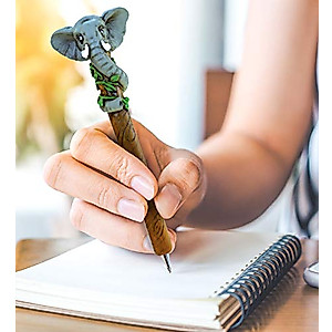 Planet Pens Elephant Novelty Pen - Cute Fun and Unique Kids and Adults Ballpoint Pen, Colorful Zoo Animal Writing Pen Instrument For School and Office