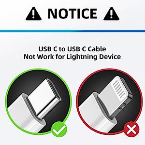 3-Pack 20W USB C Fast Charger for iPhone 15/15 Pro Max Charger for iPad Pro Charger with 10FT USB C to C Cable Fast Charging for iPhone 15 Pro/15 Plus//iPad Mini 6,iPad Air 5/4,iPad Pro 12.9/11/10