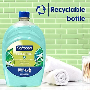 Softsoap - US05266A SOFTSOAP Antibacterial Liquid Hand Soap Refill, Fresh Citrus, 50 Ounce Bottle, Bathroom Soap, Bulk Soap, Moisturizing Antibacterial Hand Soap (Pack of 6)