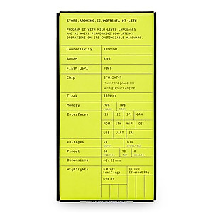 Arduino Portenta H7 Lite [ABX00045]