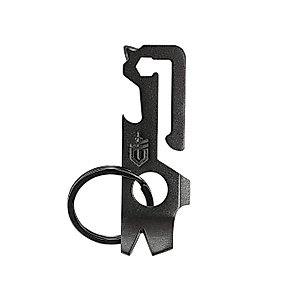 Gerber Gear Mullet Keychain - Multi-Tool Keychain with Pry Bar, Bottle Opener, and Wire Stripper - EDC Gear and Equipment - Black
