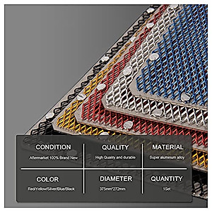 Motorcycle Radiator Cover Guard Water Tank Coolant Grill Grille Net Bezel Protector for 06-15 YZF R6 YZF-R6 YZFR6 2006 2007 2008 2009 2010 2011 2012 2013 2014 2015 (Gold)