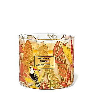 Bath & Body Works, White Barn 3-Wick Candle w/Essential Oils - 14.5 oz - New Core Scents! (Tiki Beach)