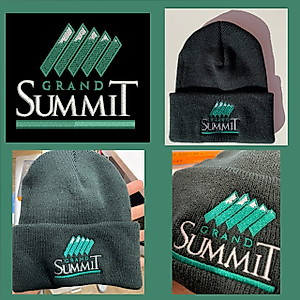 Custom Logo Beanies, 5 or 10 Pack - Add Your Embroidered Design - Personalized Winter Knit Cap Hats for Business Black