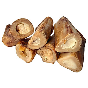 123 Treats Marrow Bones for Dogs - 5-6 inches (6 Count) Natural Beef Dog Treats, Easily Digestible Bone Marrow Dog Treats for Healthy Snacking, Long-Lasting Bones for Dogs