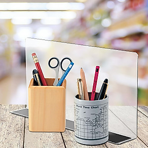 Baluue 6Pcs Clear Shelf Dividers, Magnetic Shelf Divider Organizer, Multi-Function Closets Separator Clapboard for Supermarket Goods Commodity Dividers 12cm