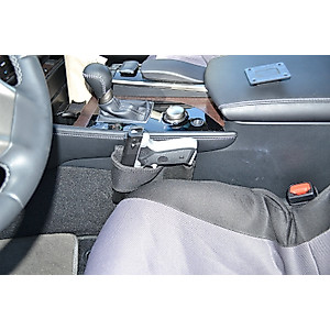 GVN Explorer Adjustable Size Mattress Bed Handgun Holster for Under Vehicle Seat, Office Seat Concealed Handgun Holster with Tactical Flashlight