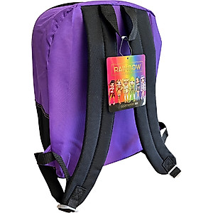 Rainbow High 15" School Backpack (Black-Purple)