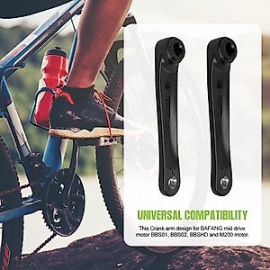 BAFANG Crank Arm 170mm Electric Bicycle Diamond Hole Crank Mid Motor Cranks Essential Parts Mid Motor Accessory BBS01 BBS02 BBSHD Electric Bikes Part E Bike Crank Leg