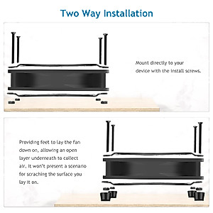 Neukniy 120mm Computer Fan with AC Plug, 110V 120V 220V 240V AC Variable Speed Fan AC Powerful Fan for Mushroom Growing, Receiver, Amplifier, Biltong Box, X-Box, Sound System Cooling