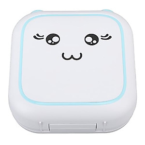 KIMISS Mini Pocket Printer Portable Thermal Printer with Printing Paper for Photos, Journals and Learning Materials | High-Efficiency Study Aid | Portable Office (Blue)