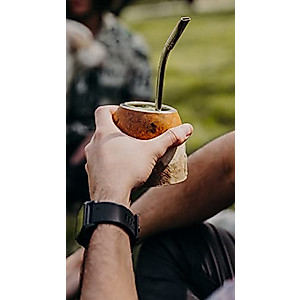 Cebala Yerba Mate Straw - Premium Alpaca Bombilla (for yerba mate cup) - nickel silver straw - Handmade in Uruguay