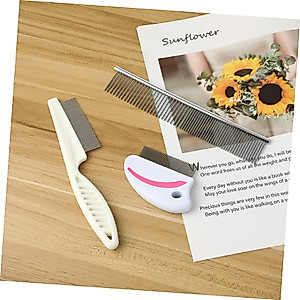 Mipcase 12 Pcs Pet Grooming Comb Set Cat Grooming Combs Angel Eyes for Dogs Indoor Cat Comb Cat Dematting Tools Dog Tear Stain Remover Pet Cat Pet Groom Tool Dog Eye Wipes Stainless Steel