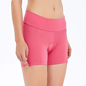 CATENA Women's Cycling Underwear 3D Padded Breathable Lightweight MTB Shorts Elastic Bike Underpants Pink