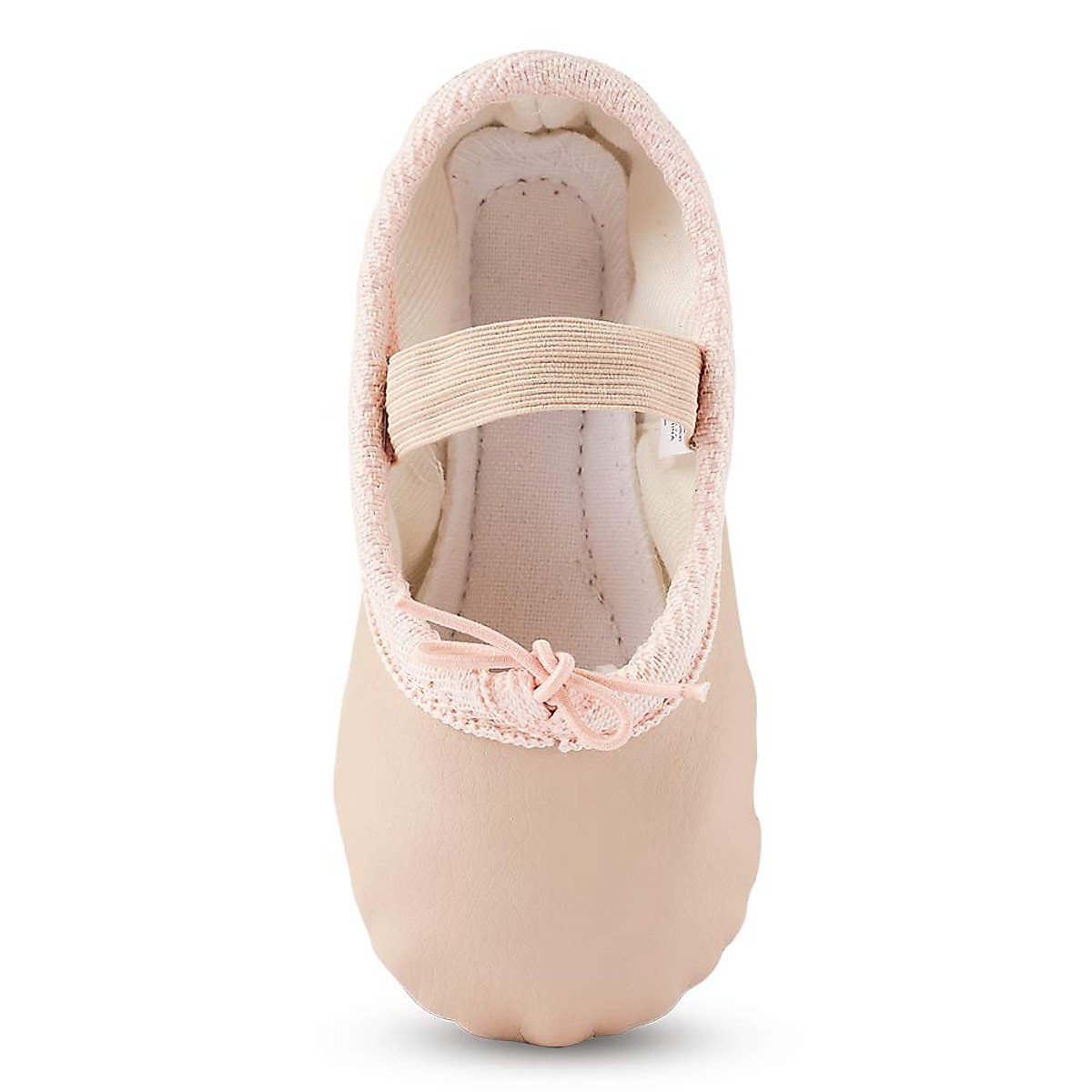 Toddler Ballet Shoes Baby Ballet Slippers Leather Full Sole Girls Kids Dance Ballerina Shoes(Beige/4.5 Toddler)