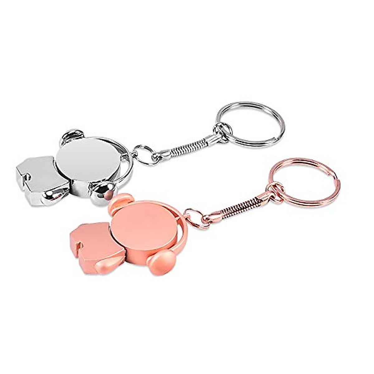 Novelty Cute Cartoon Flash Drive 64GB Thumb Drive Memory Stick for PS4/PC/Laptop/Computer/External Storage Data/Photo/Video(Silver-Smile)