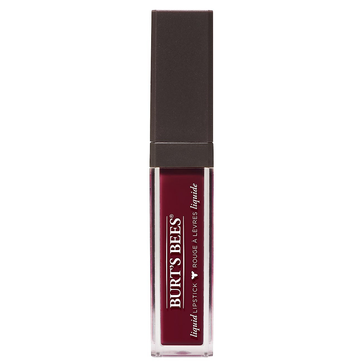 Burt's Bees 100% Natural Glossy Liquid Lipstick, Garnet Glacier, 1 Tube