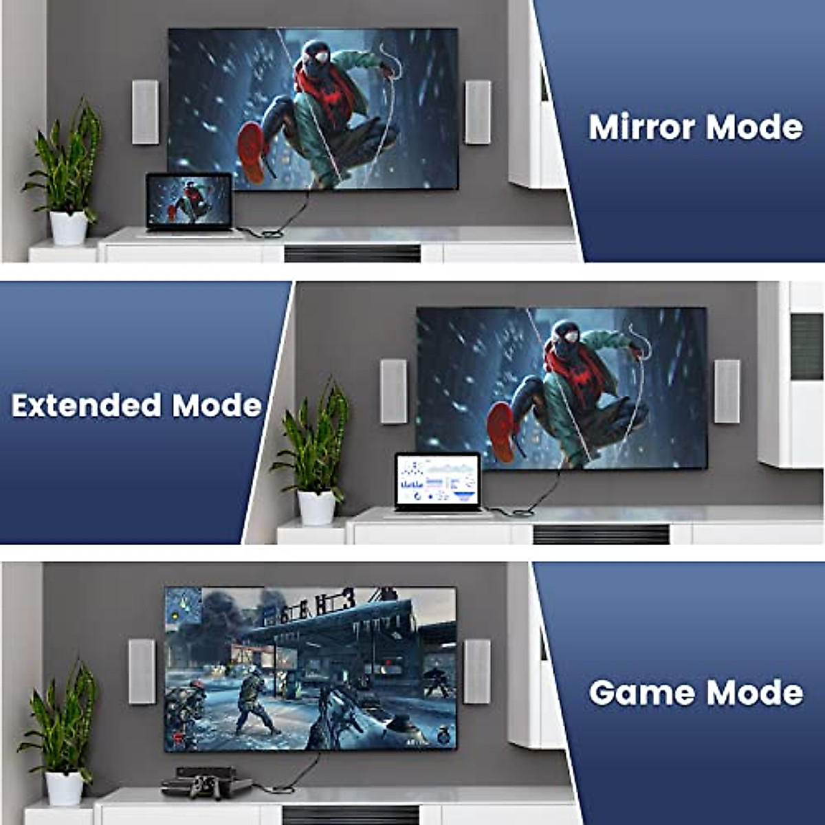 Ultra Thin HDMI Cable 6.6FT, Hyper Flexible HDMI Cord up to 4K@30Hz, FOINNEX High Speed HDMI 1.4 for ARC, HDR, PS4, Xbox, PC, TV, Monitor, Gimbal