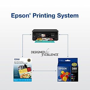 EPSON T288 DURABrite Ultra -Ink High Capacity Black -Cartridge (T288XL120-S) for select Epson Expression Printers