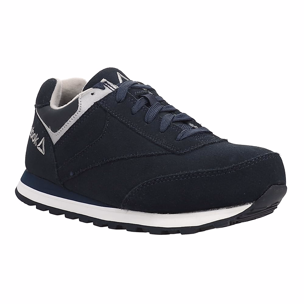 Reebok mens Leelap Work Safety Toe Industrial Construction Shoe, Navy Blue, 6 Wide US