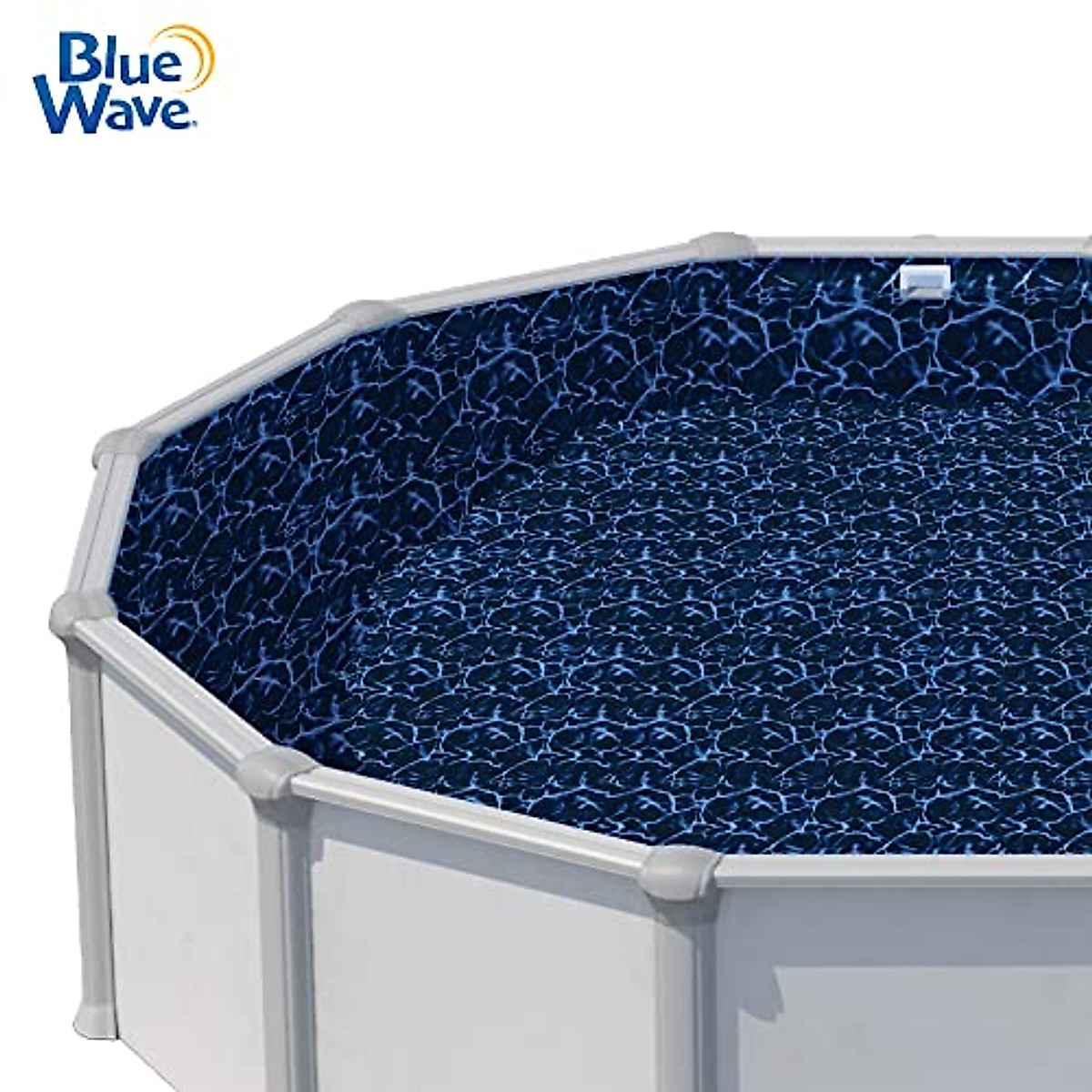 Blue Wave NL503-20 Standard Gauge Evening Bay Round Overlap Steel Wall Swimming Pool Liner, 18-FT