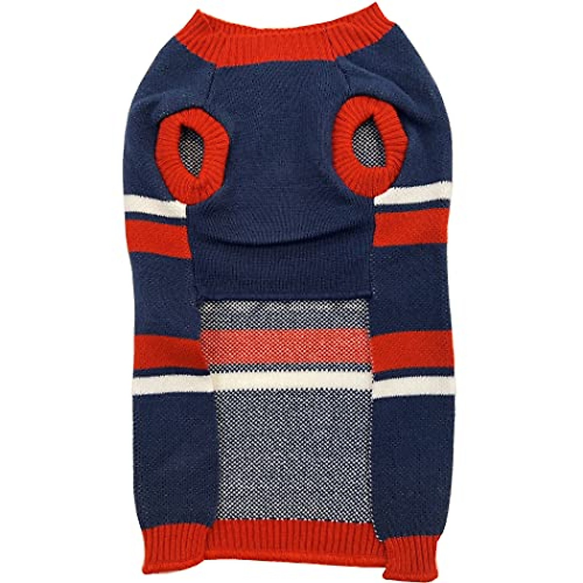 NFL New England Patriots Dog Sweater, Size Large. Warm and Cozy Knit Pet Sweater with NFL Team Logo, Best Puppy Sweater for Large and Small Dogs