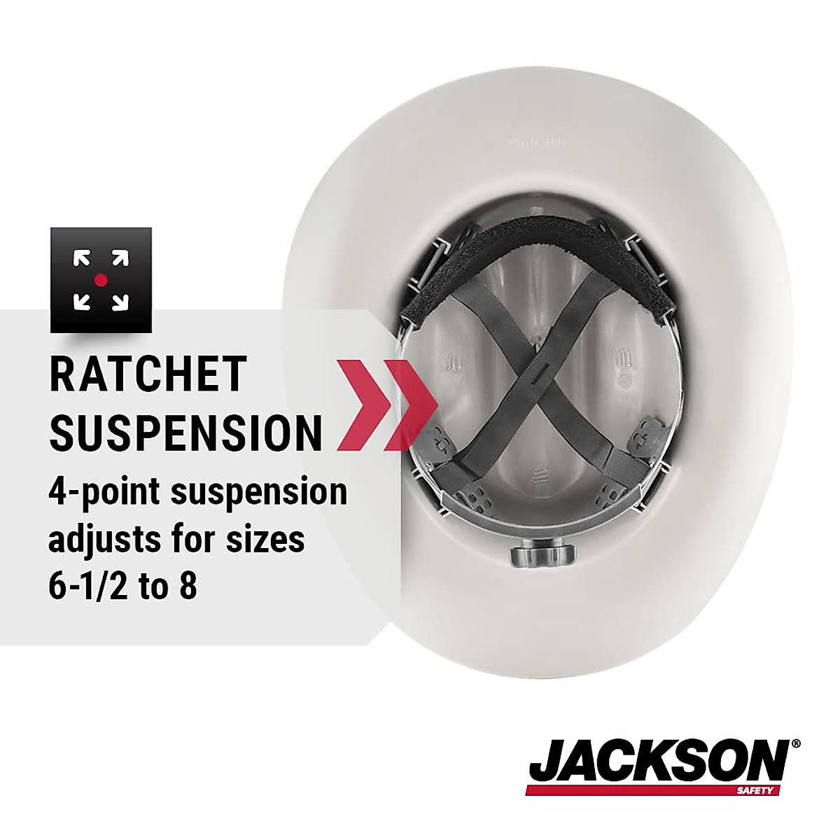 Jackson Western Hard Hat, White, Wide brim (138-19500)