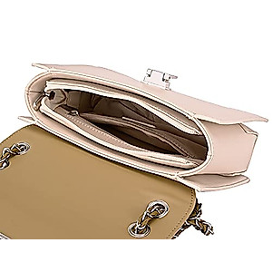 DAVID JONES New Season Party Chain Shoulder Crossbody Small Bag (Vert/Creamy White)