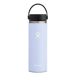 Hydro Flask 20 oz. Water Bottle - Stainless Steel, Reusable, Vacuum Insulated- Wide Mouth with Leak Proof Flex Cap