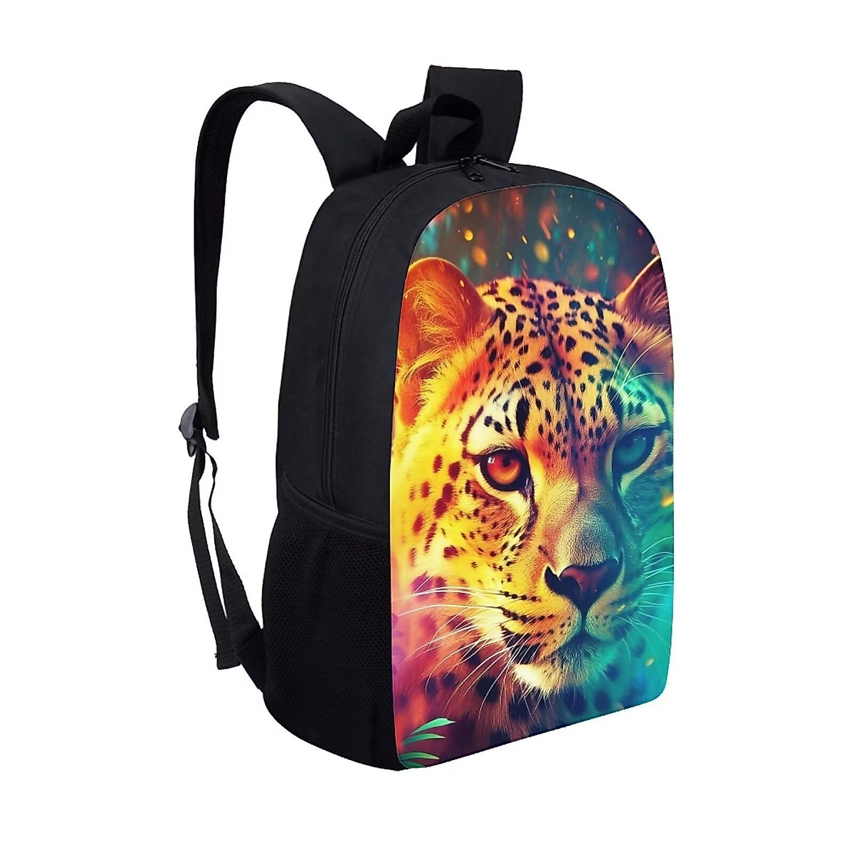 PinUp Angel Yellow Cool Cheetah School Bag For Kids Backpack Cool Magical Animal Bag For Children Boys and Girls Bookbag