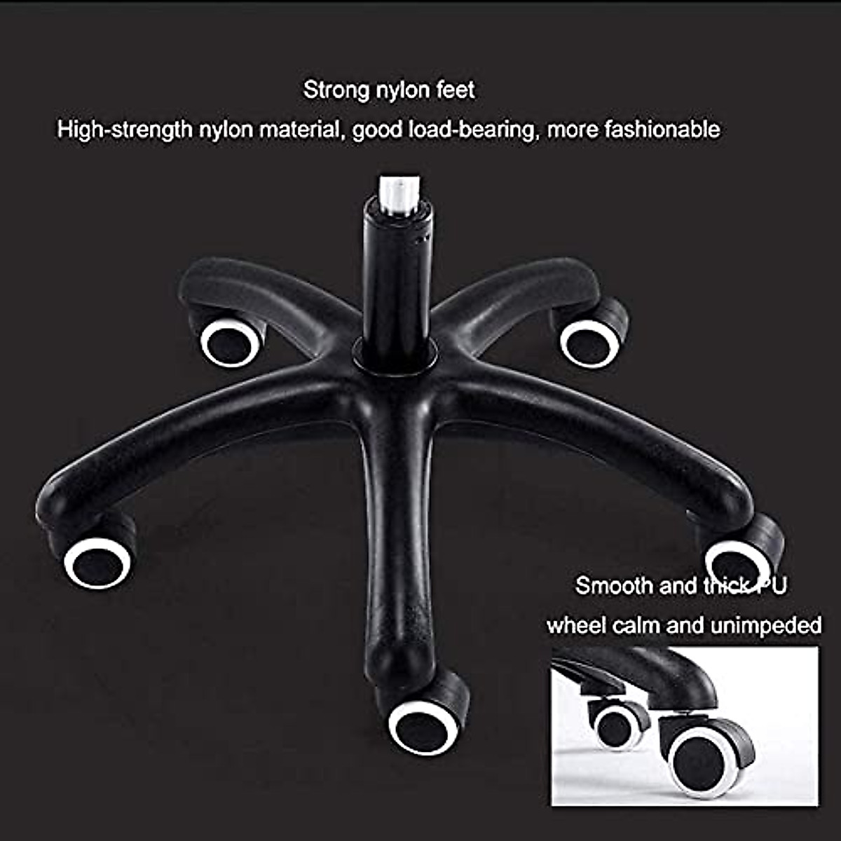 RILOOP Office Chair Chair Ergonomic, Computer Chair Adjustable Seat Height with Back Support and Arms, Desk Chair Comfy, Study Chair for Home, Office and Executive/Black Orange