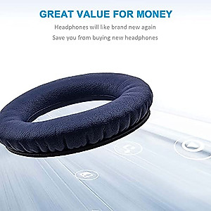 Esen QuietComfort 35 II Replacement Earpads, Soft&Comfortable QC35, Great Sound Quality Ear Cushion Replacement Parts Compatible with Bose QC35 IIQC35QC25QC15QC2 Headphones (Blue)