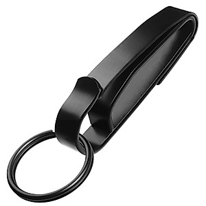 JOTOVO Tactical Stealth Key Ring Holder Special for Police and Fire Agencies Duty Belt, Double Side Quick Release Key Holder with Detachable Keyring (2.25-Inch Max)