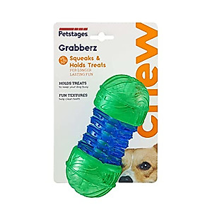 Petstages Grabberz Squeaky Dog Toy Treat Dispenser