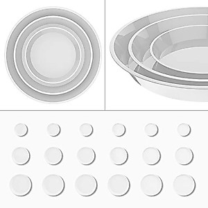 UPMCT 6 Pack Plant Saucer, 4 6 8 10 12 Inch Durable Plant Tray Flower Pot Saucer Round Pallets for Indoors and Outdoor, Plant Container Accessories (10 Inch, White)