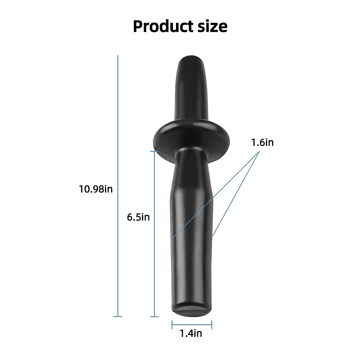 BXIZXD Low Profile Blender Tamper Accessories Parts Replacement for Vitamix Blender 64-Ounce and 40-Ounce Containers Only, Compatible with Professional Series Pro 750 5300 7500 Blender, 11 In, Black