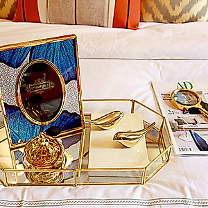 DreamsEden Brass Golden Bird Figurines, Small Gold Decorative Ornaments Modern Home Decor Accent