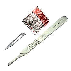 VR Instrument Supply Scalpel Blade No11 + Scalpel Handle No 3 Surgical Dental Ent Instrument
