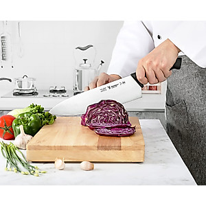 Humbee Cuisine Pro 12-Inch Chef Knife High Carbon Stainless-Steel Extra-Wide Razor-Sharp Blade Comfortable Grip Handle Dishwasher Safe, NSF Certified