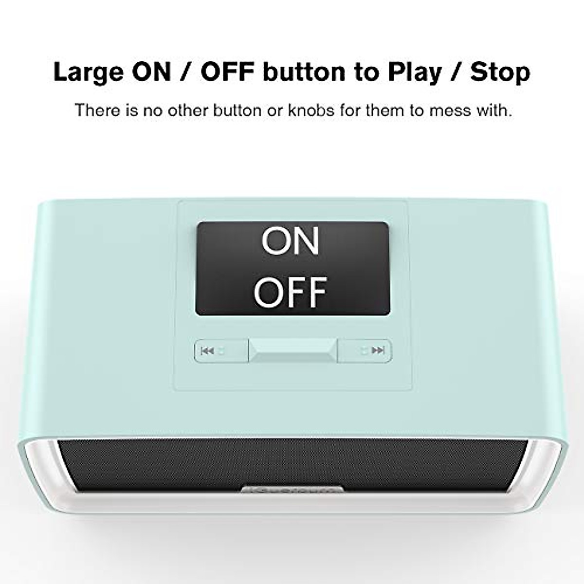 iGuerburn Upgraded 16GB Simple Music MP3 Player Dementia Products Gifts for People with Dementia Patients Alzheimers Easy Music Box for Elderly Seniors 9.4 x 4.9 x 4.7 inches (Blue)